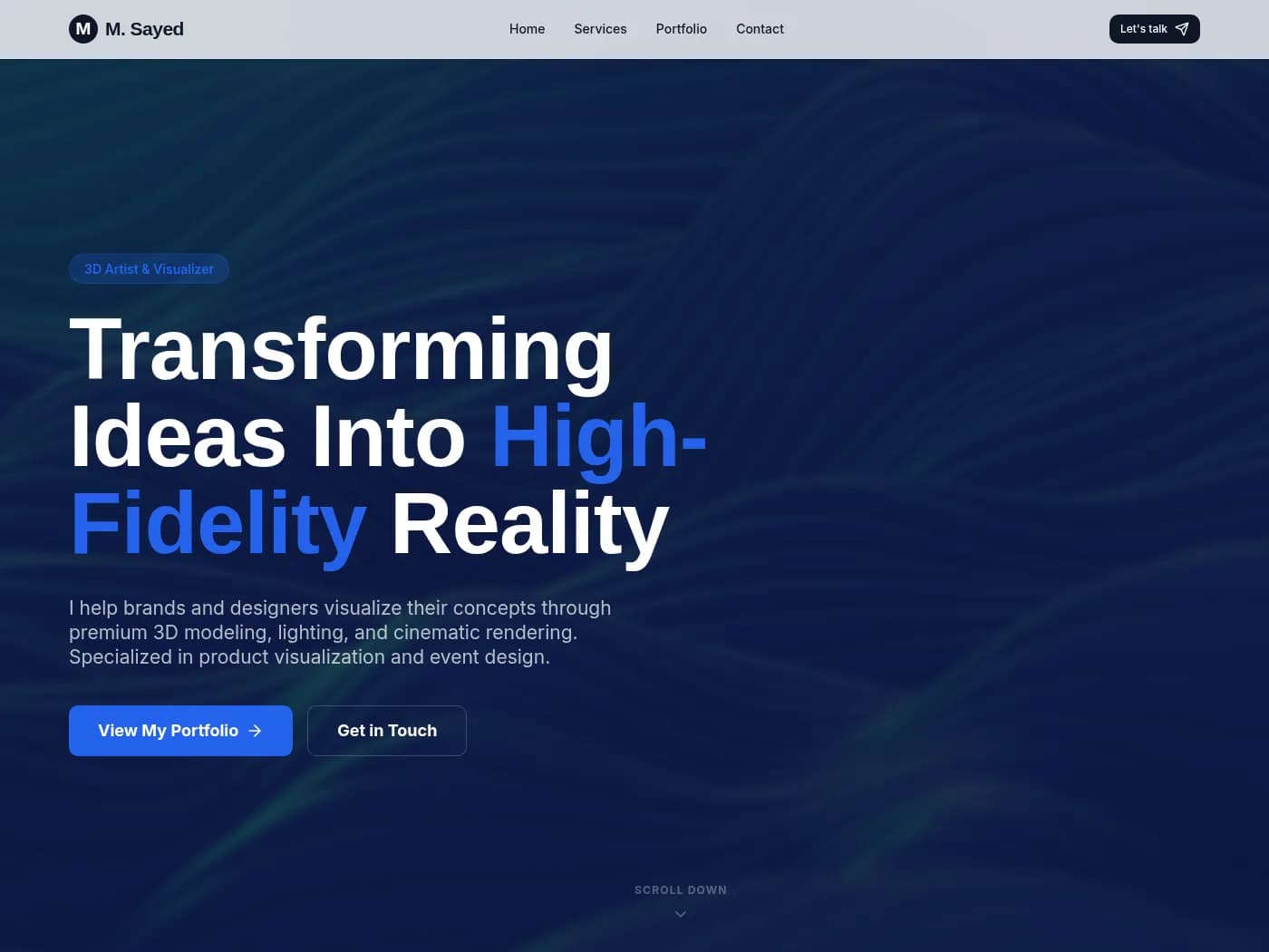 3D Design Studio Site