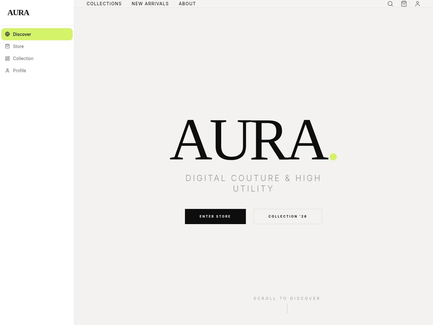 3D Fashion Storefront