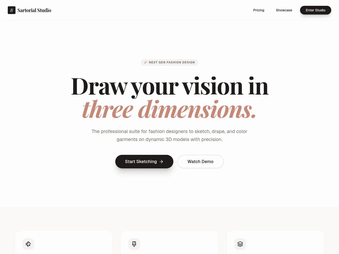 3D Fashion Sketch Studio