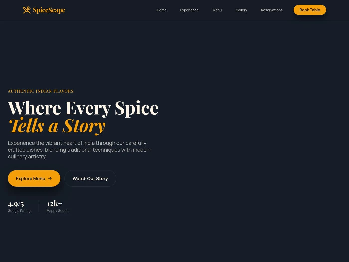 SpiceScape Landing