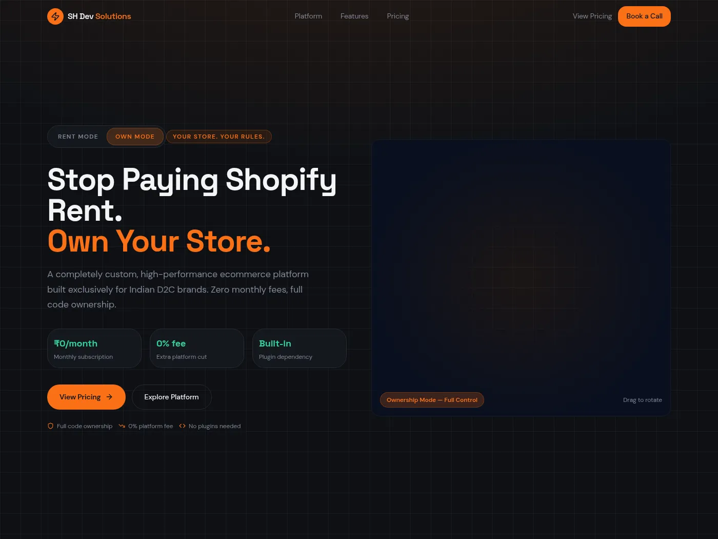 3D Product Landing Page