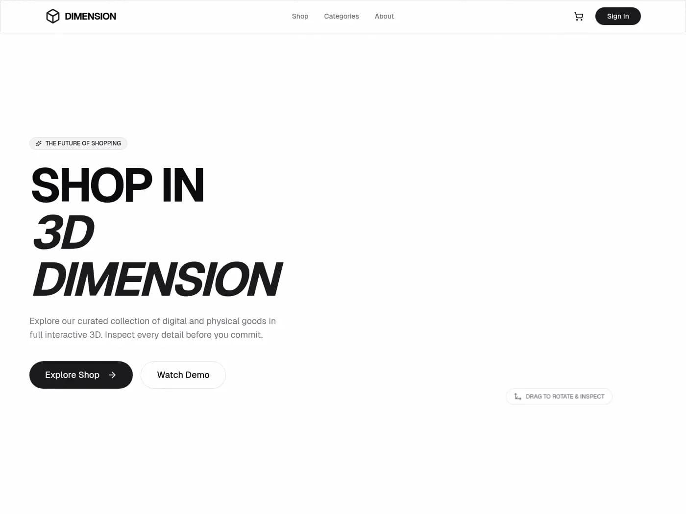 3D Shop Platform