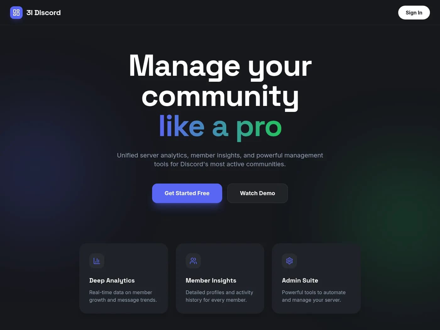 3l Discord Dashboard