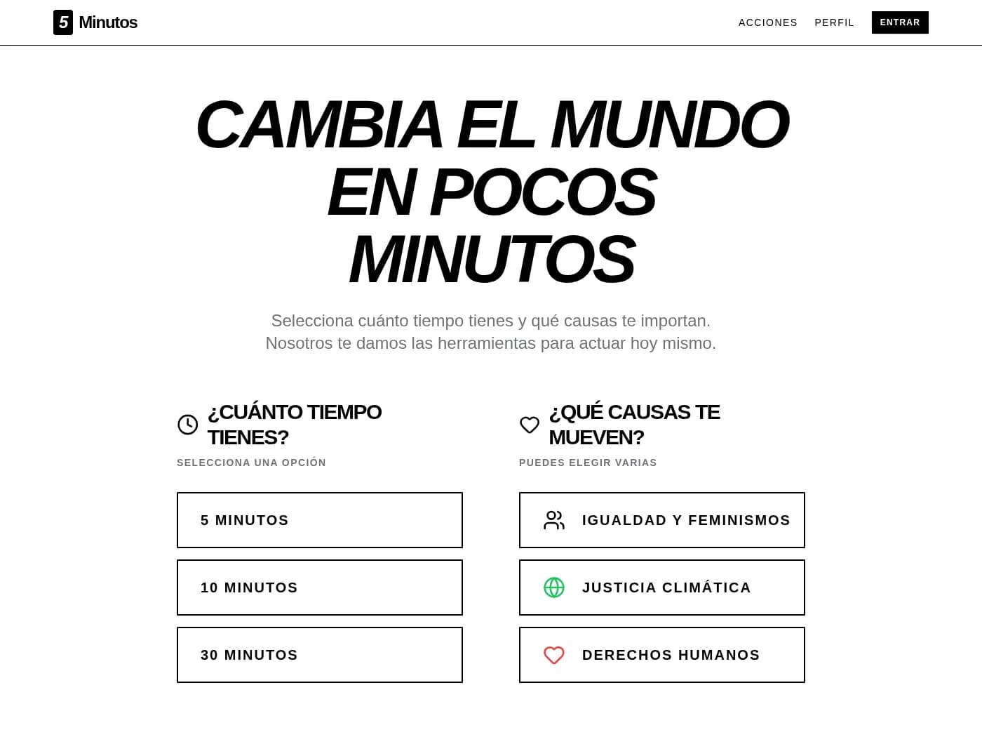 5Minutos Activist App