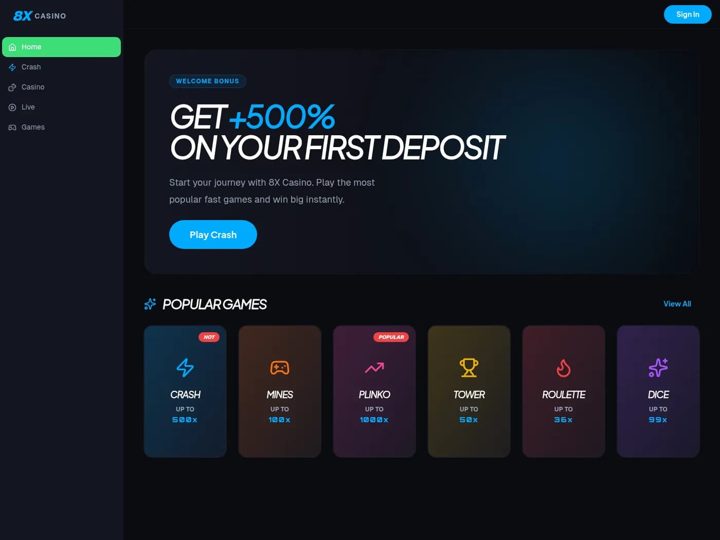 8x Online Casino