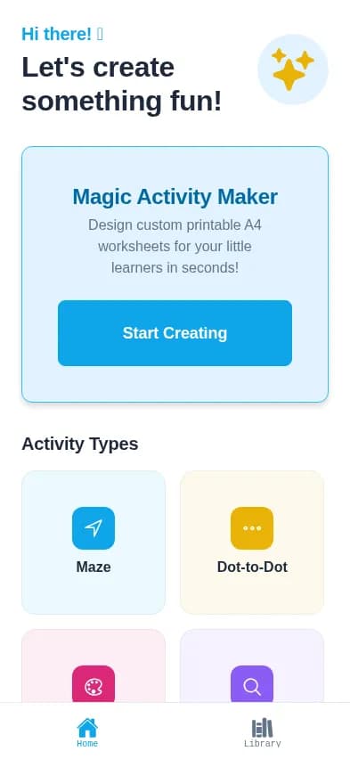 EduPrint Activity Maker