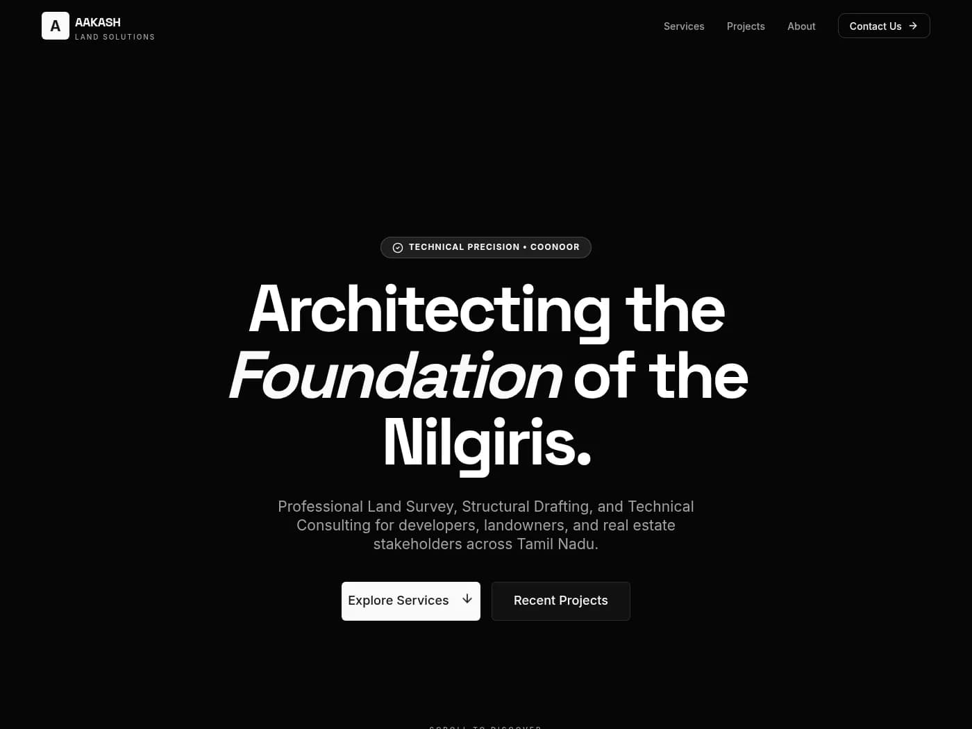 Aakash Land Solutions Site