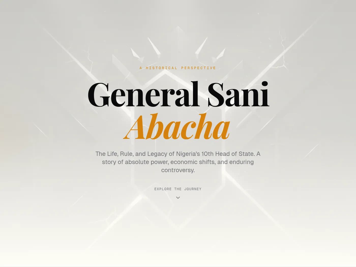 Gen Abacha Story