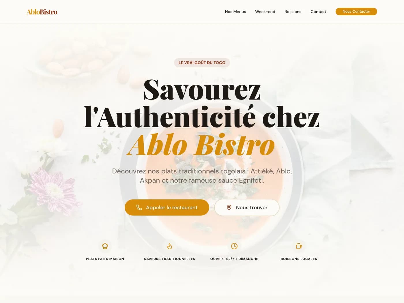 Ablo Bistro Webpage