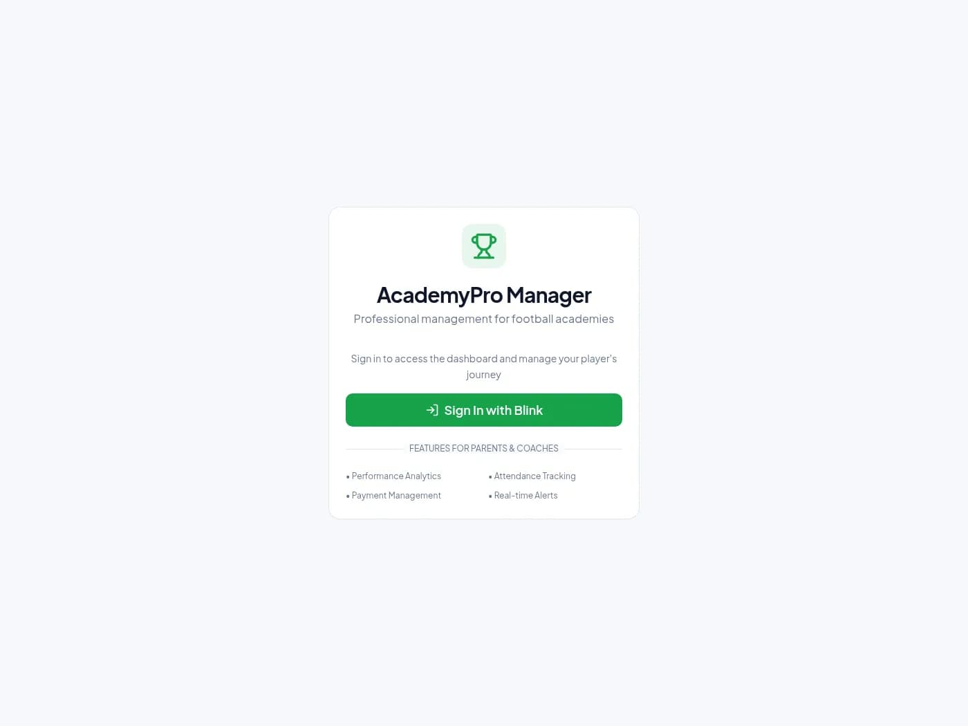 AcademyPro Manager