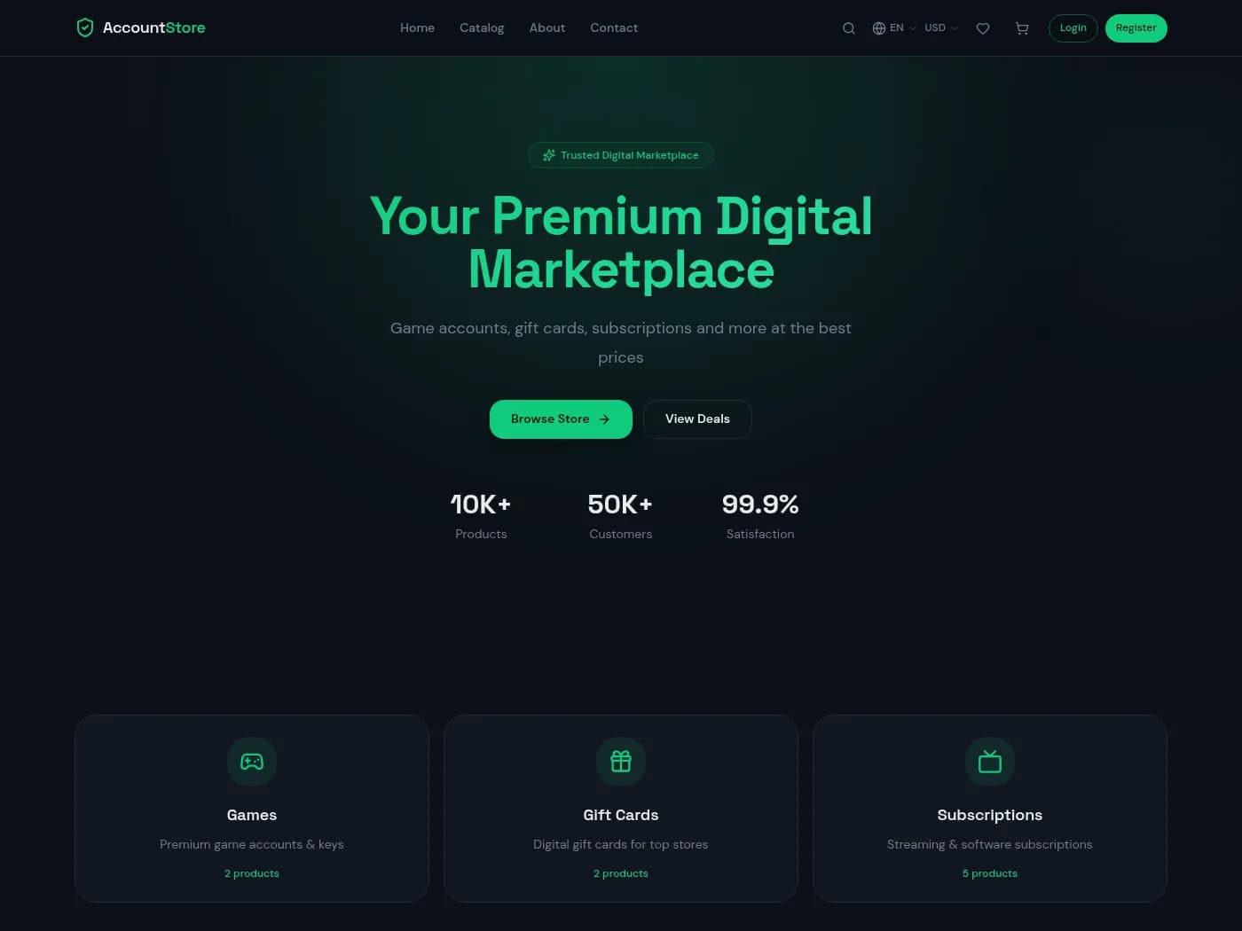 Account Store Marketplace