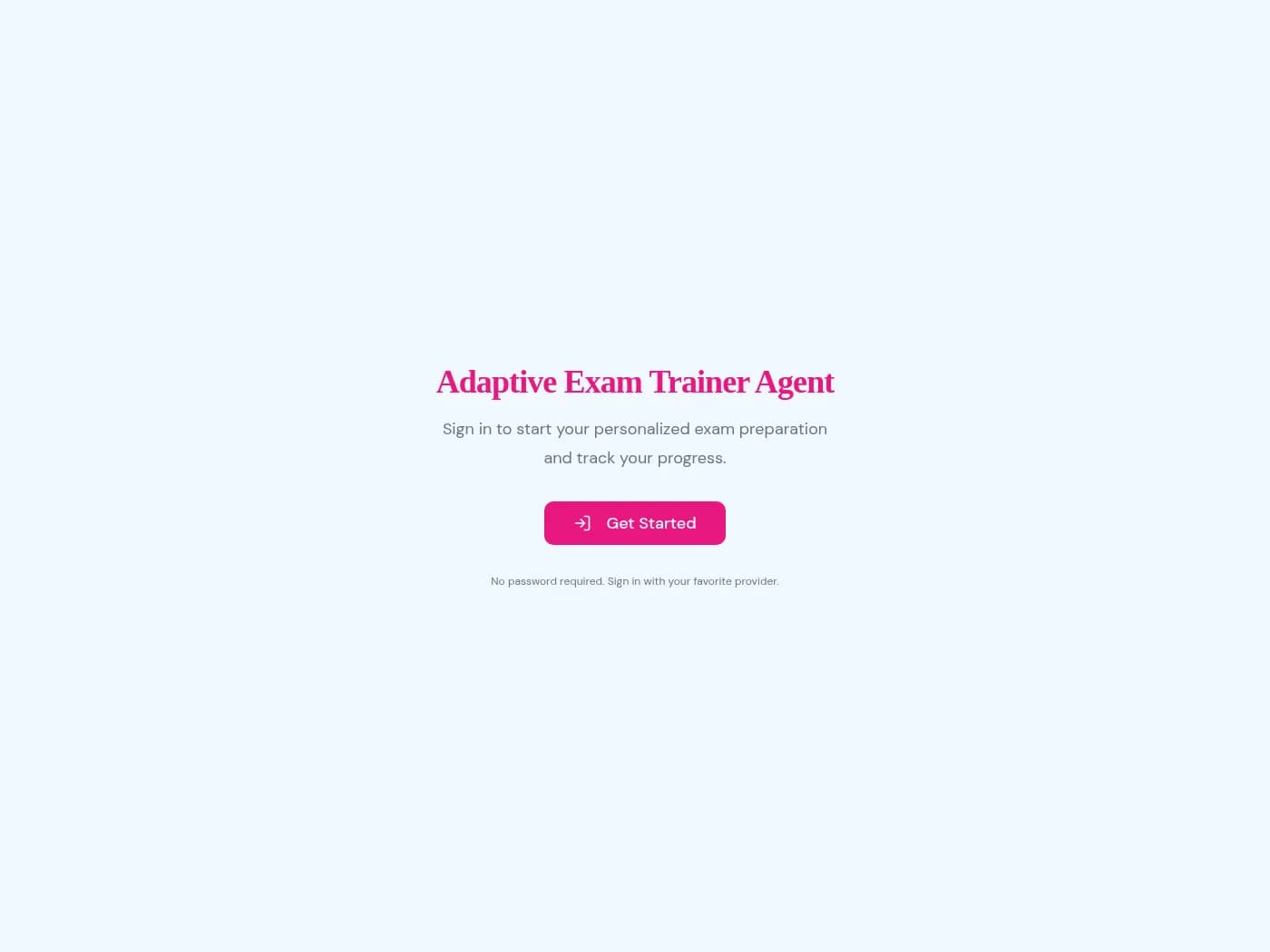 Adaptive Exam Trainer Agent