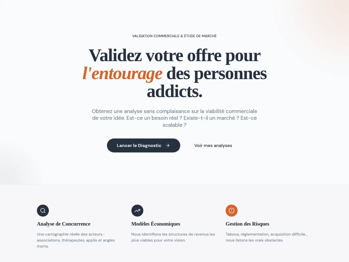 Addiction Support Market Check