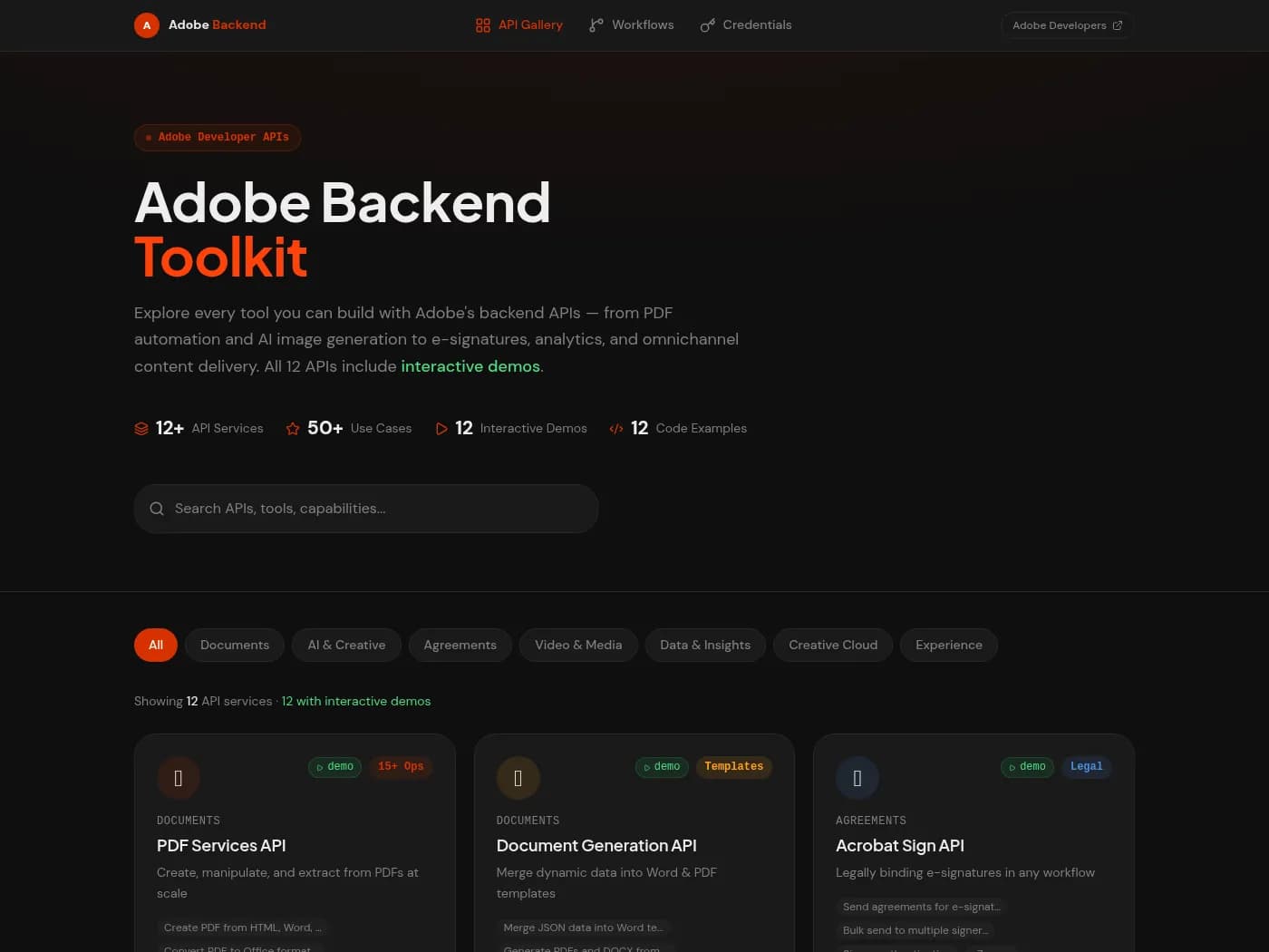 Adobe Backend Toolkit