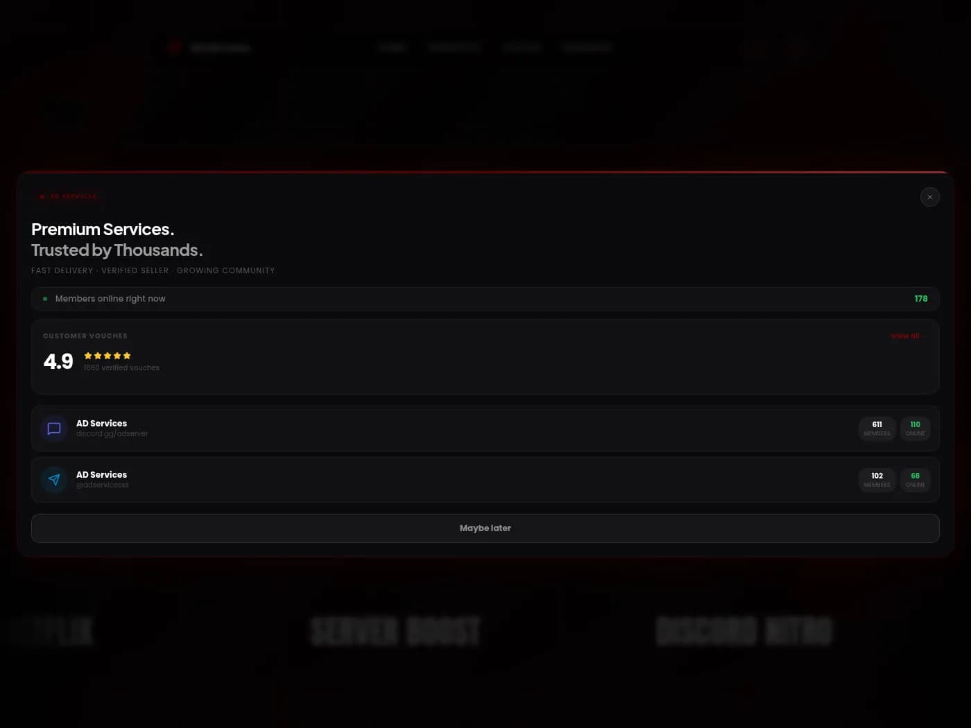 AdService Landing Portal