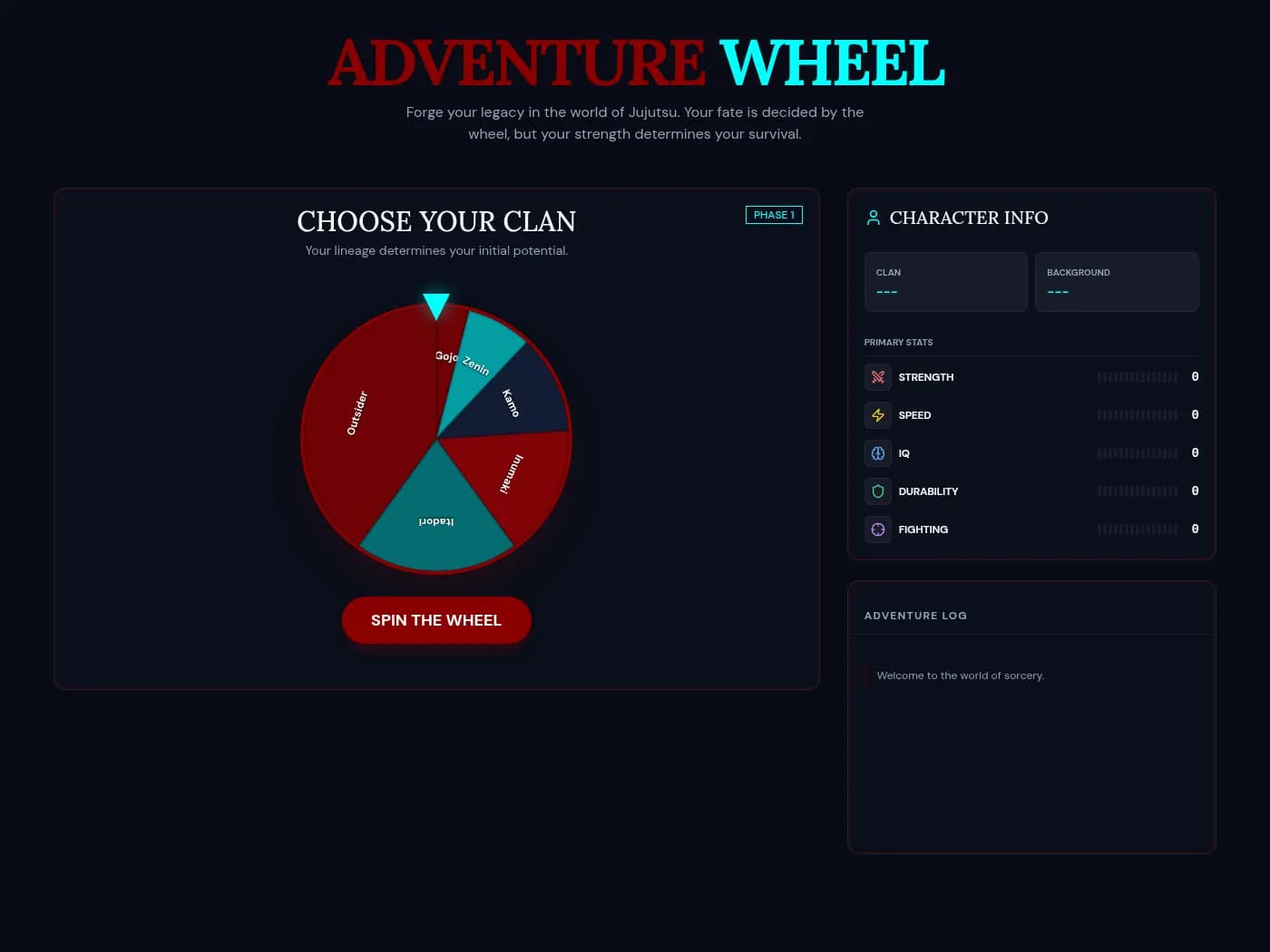 Adventure Wheel RPG