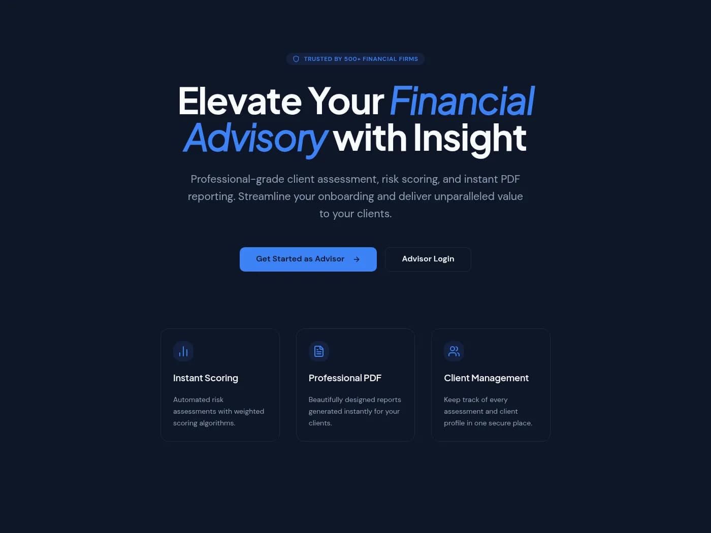 AdvisorInsight Pro