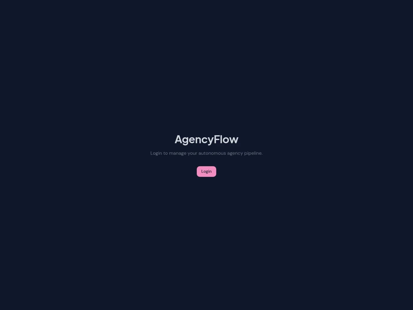 Autonomous Agency Pipeline