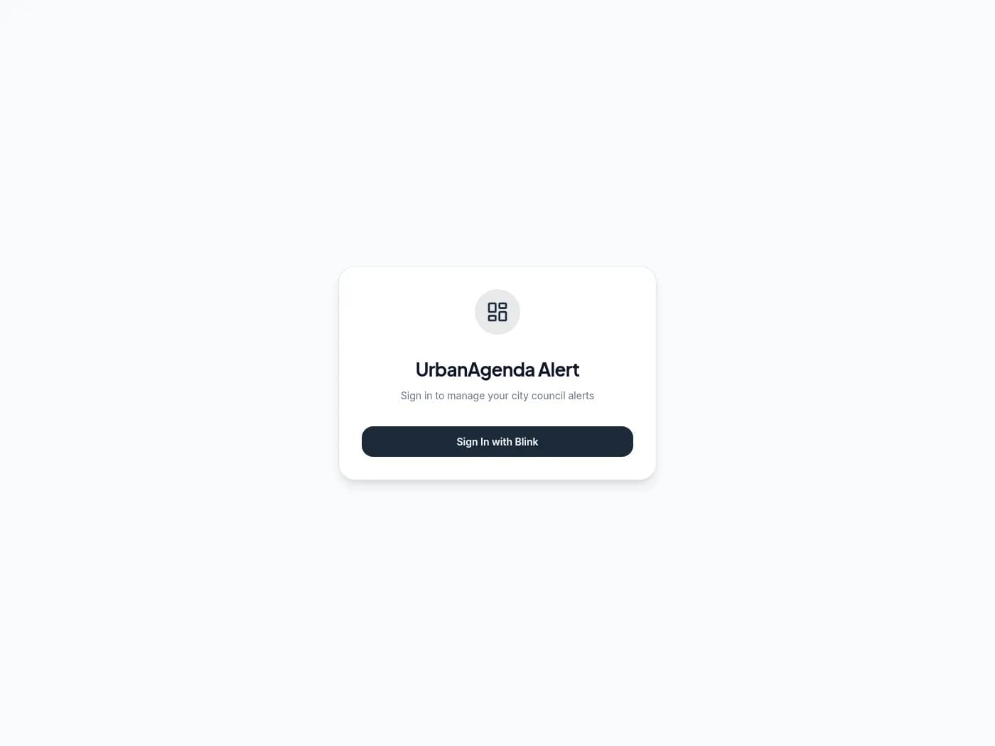 UrbanAgenda Alert Dashboard