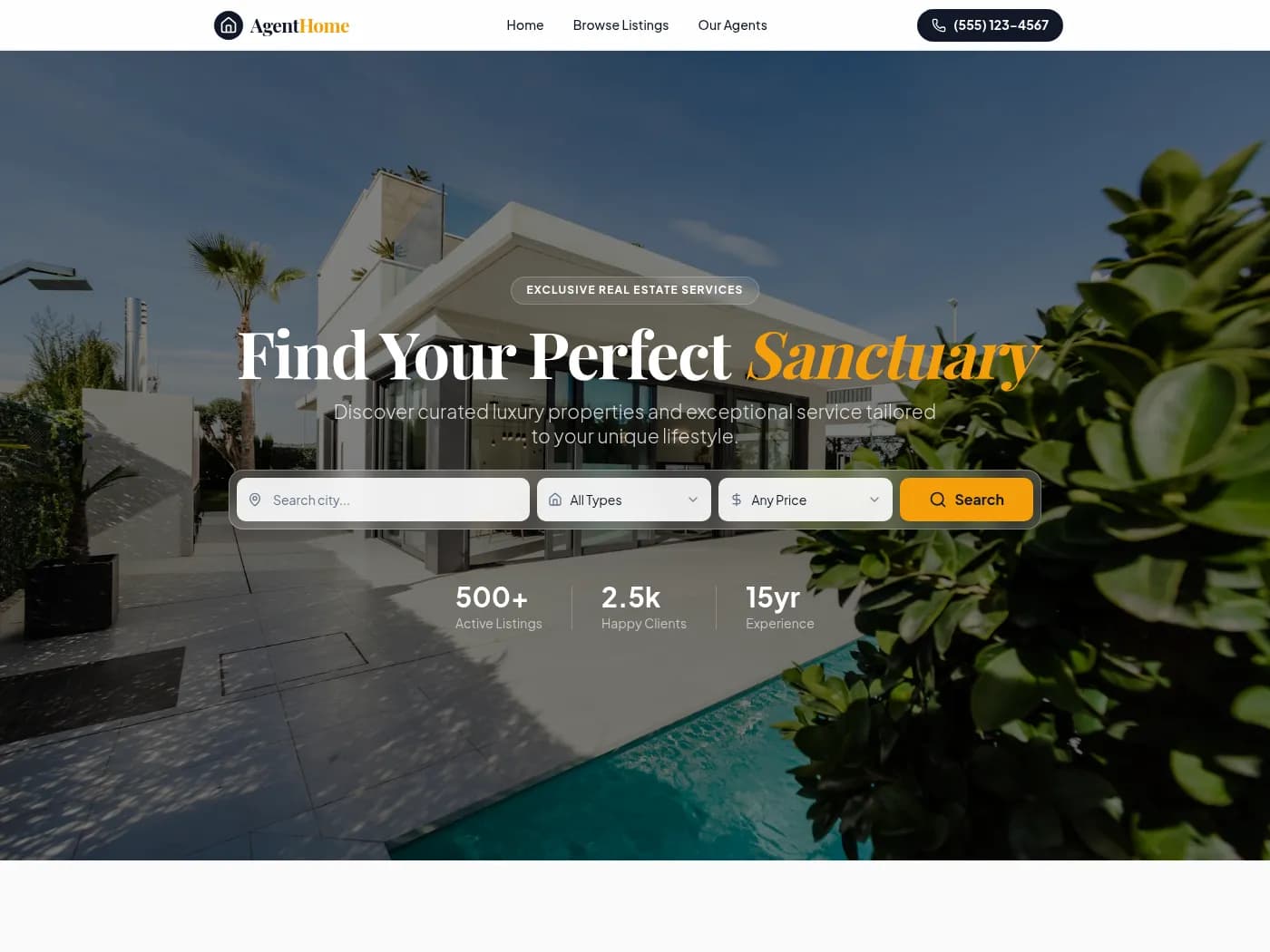 AgentHome Real Estate Site