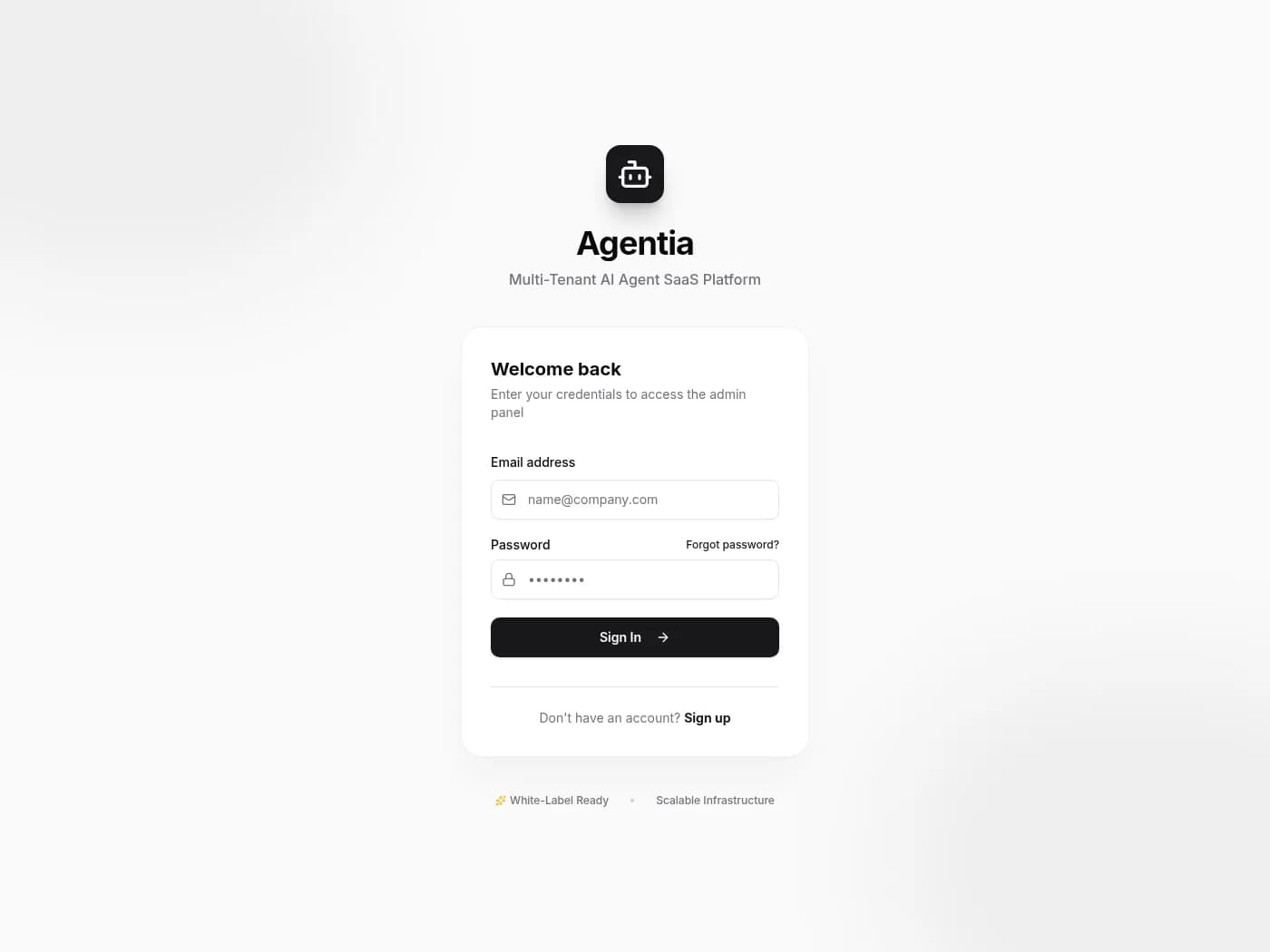 Agentia SaaS Platform