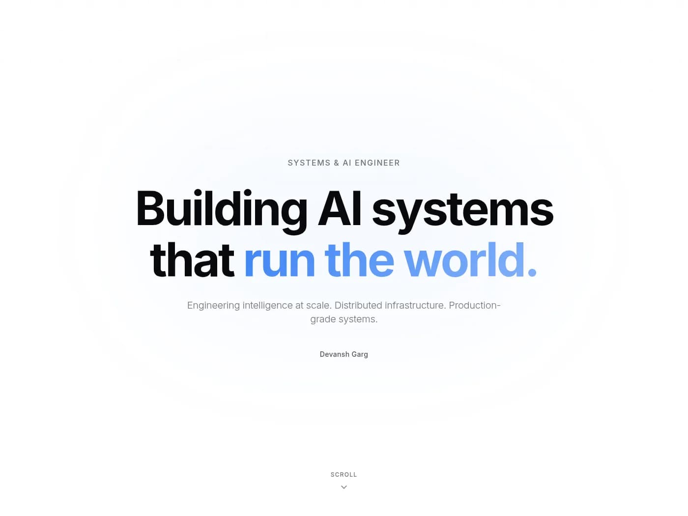 Agentic Engineer Portfolio