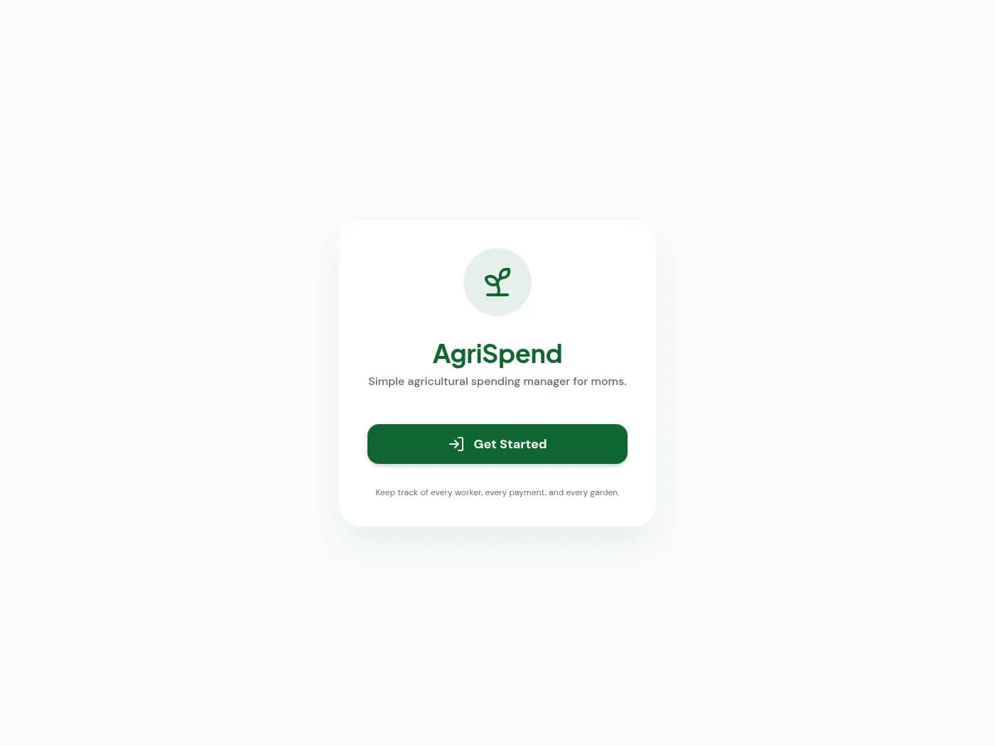 AgriSpend Manager