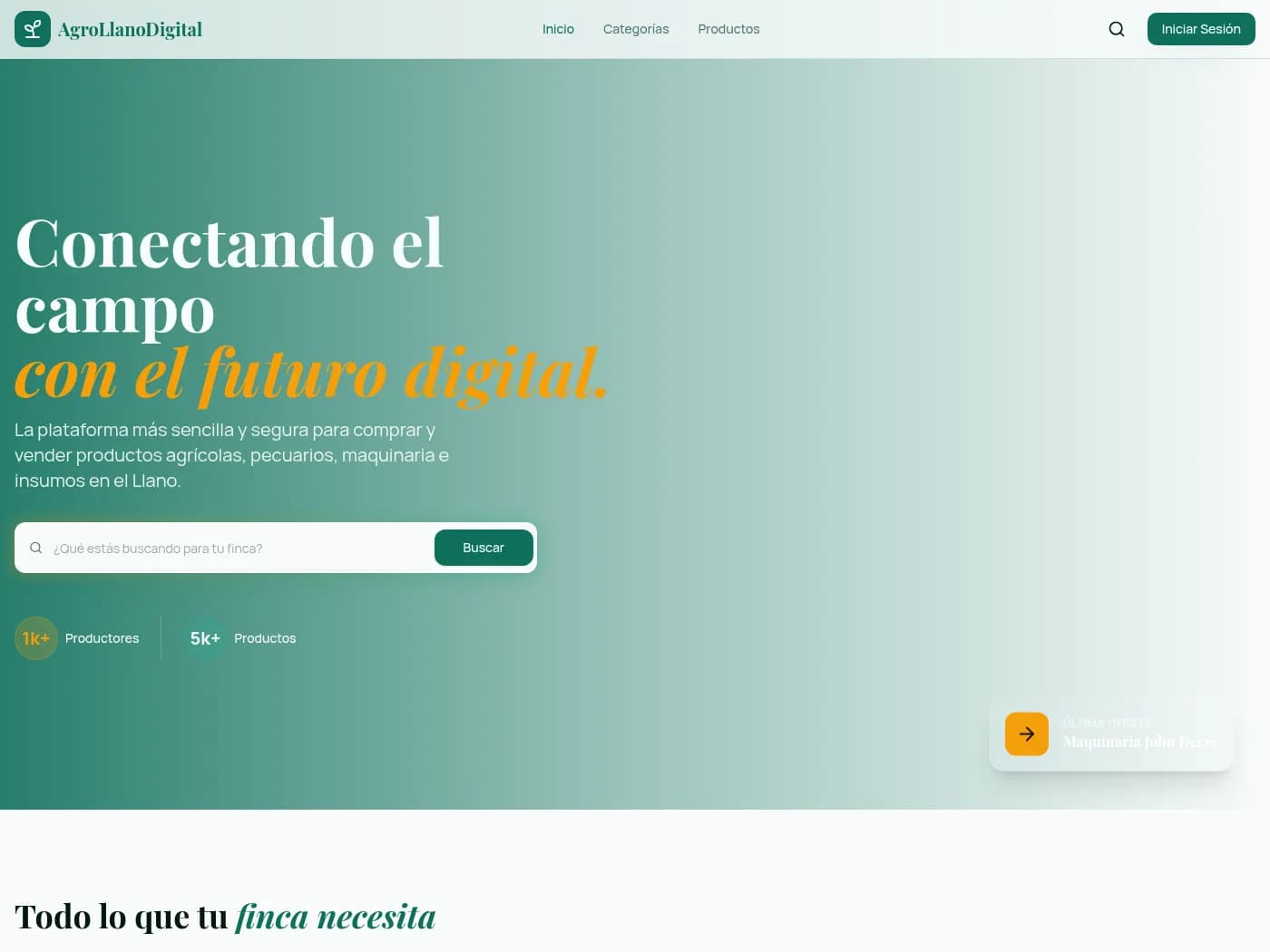 AgroLlanoDigital Marketplace