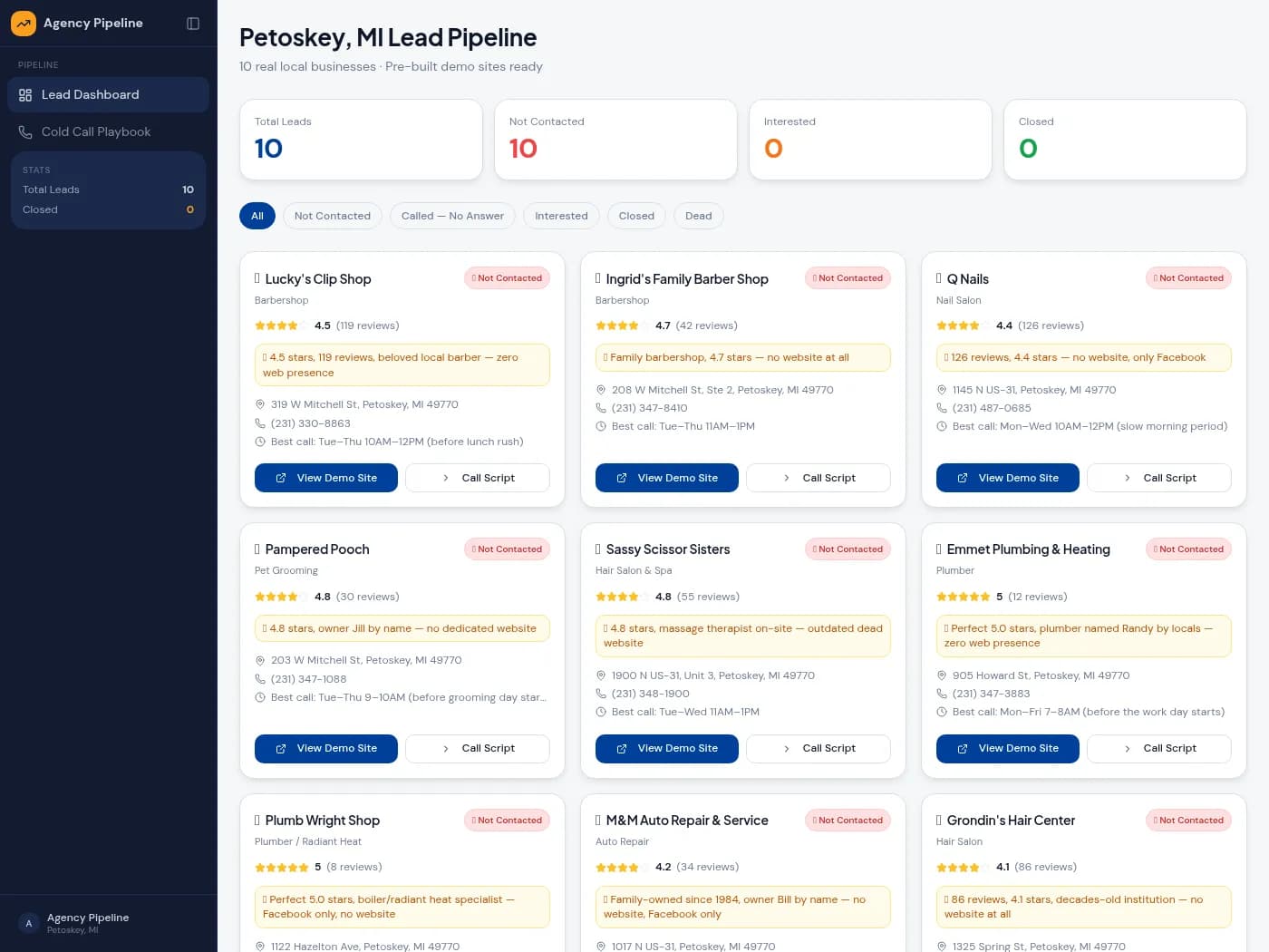 Autonomous Web Agency Engine