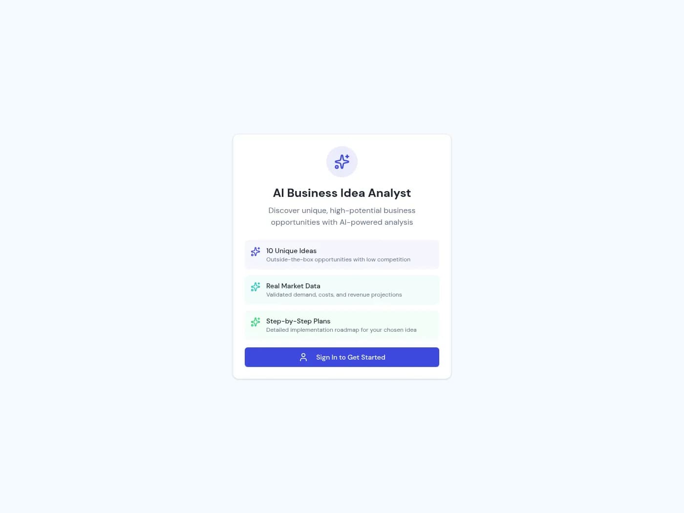 AI-Powered Business Idea Analyst & Opportunity Planner