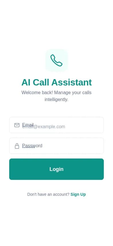 AI Call Assistant