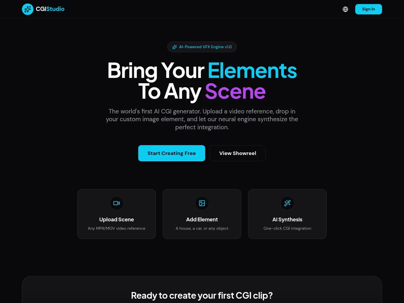 AI Clip CGI Generator