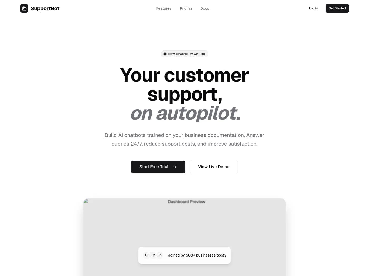 AI Support Bot Platform