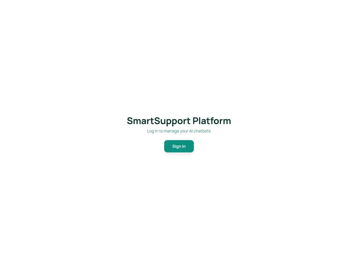 SmartSupport Platform