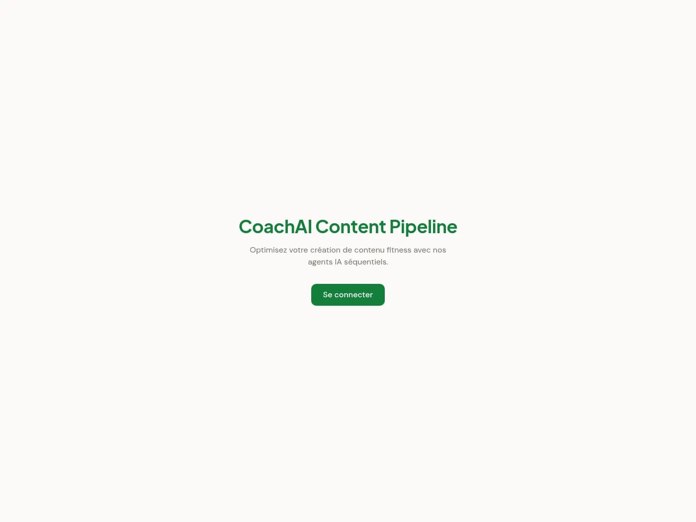 CoachAI Content Pipeline