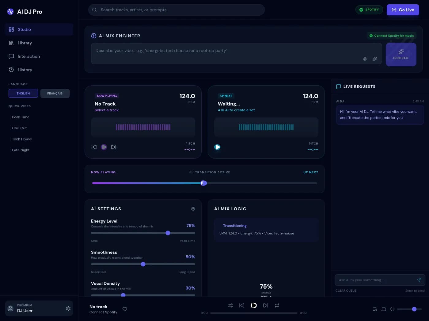 AI DJ App