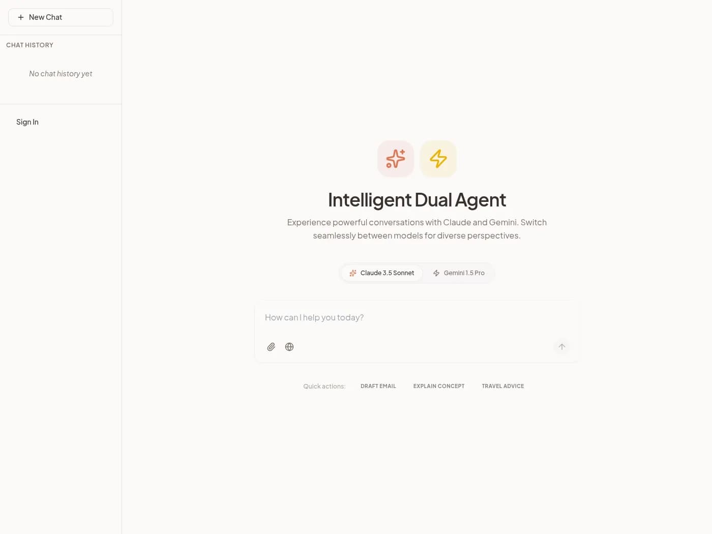 AI Dual Agent App