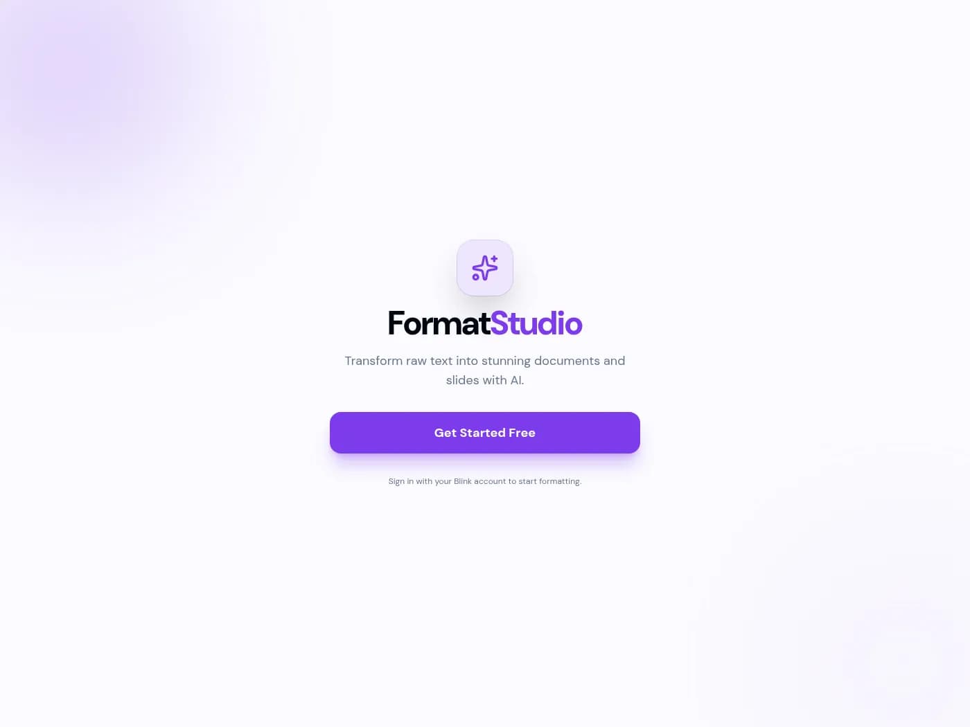 AI Formatting Studio