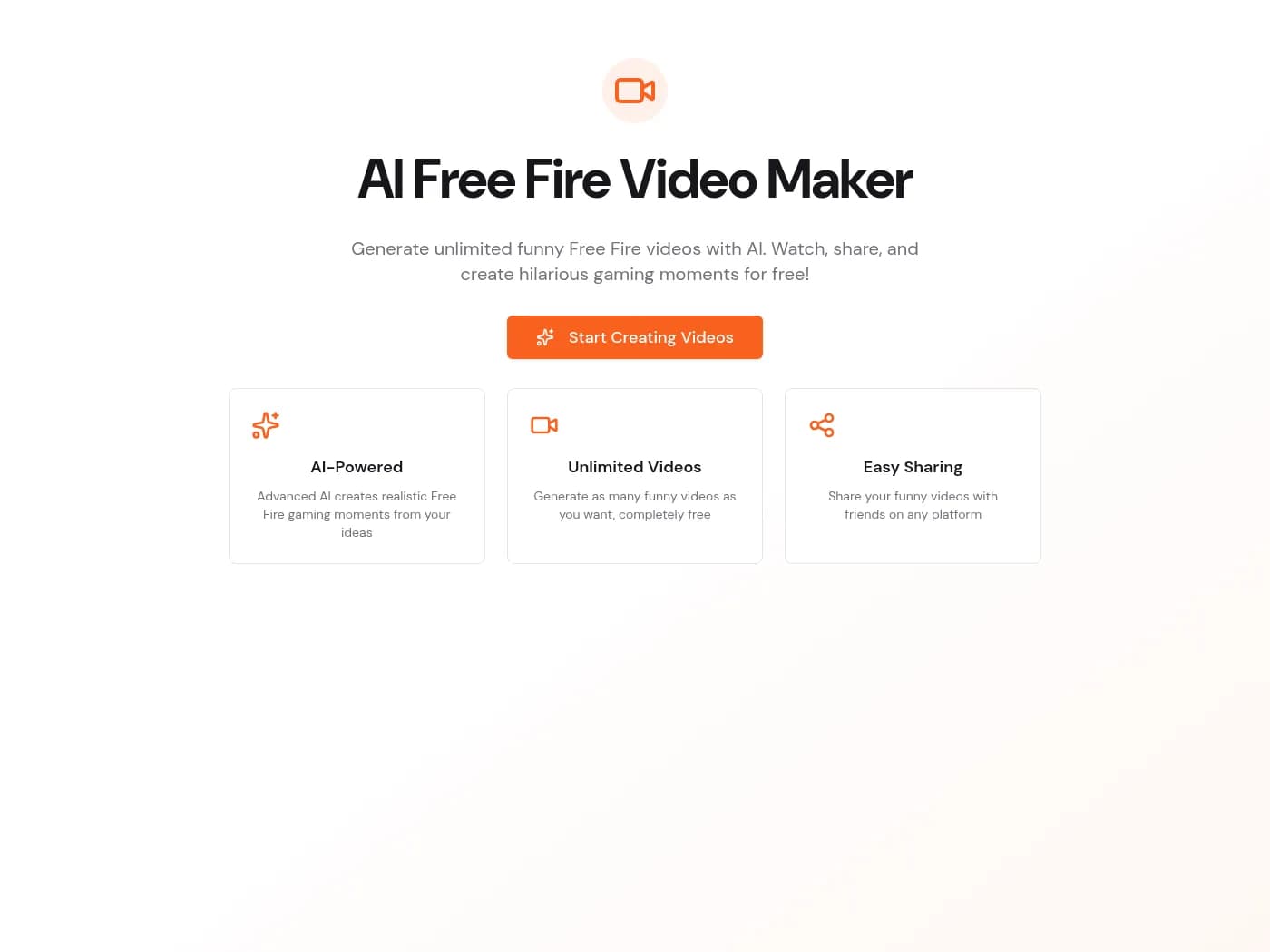 AI Free Fire Video Maker