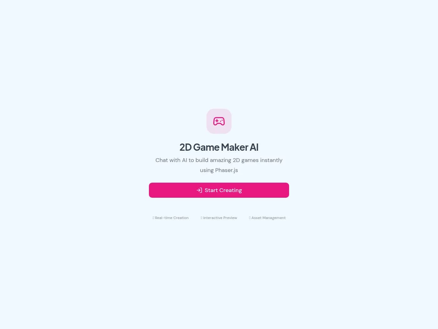 2D Game Maker AI