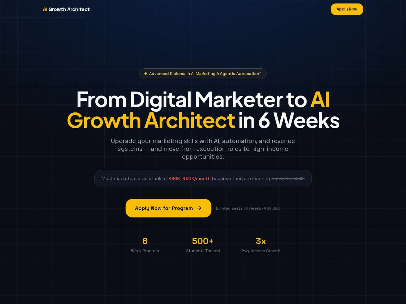 AI Growth Architect Landing