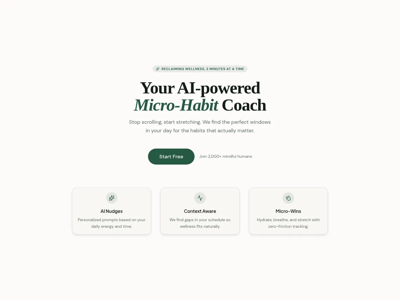 AI Micro-Habit Coach