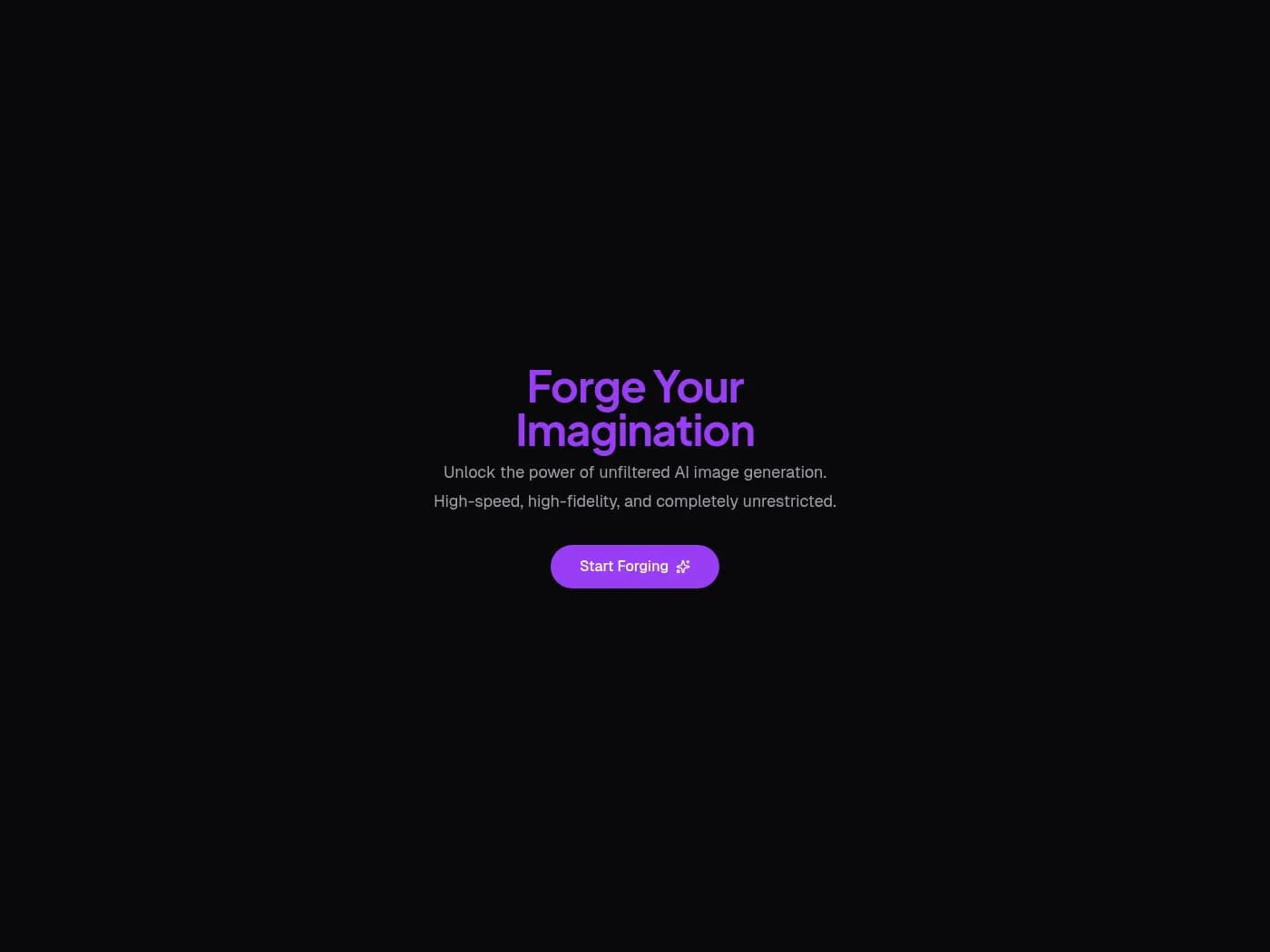 Unfiltered AI Image Forge
