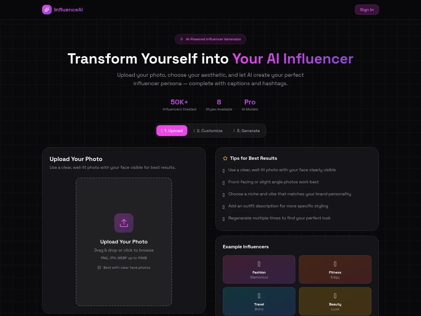 AI Influencer Generator