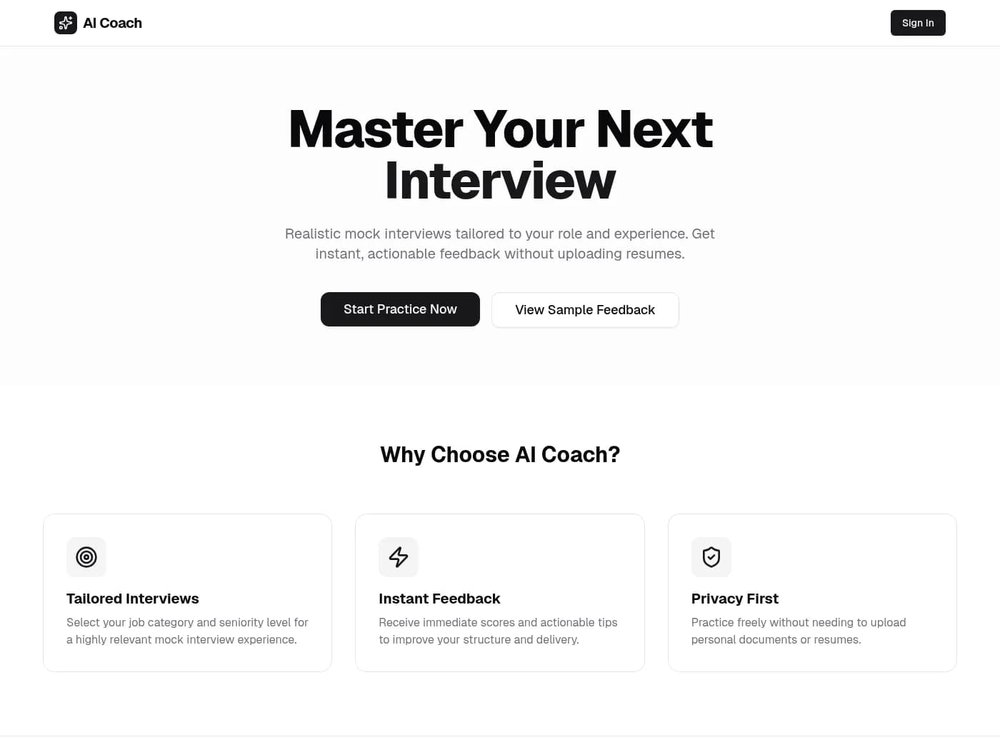 AI Interview Coach
