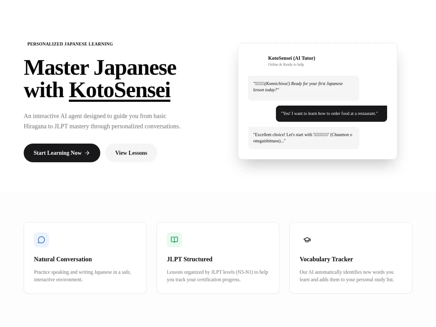 AI Japanese Tutor
