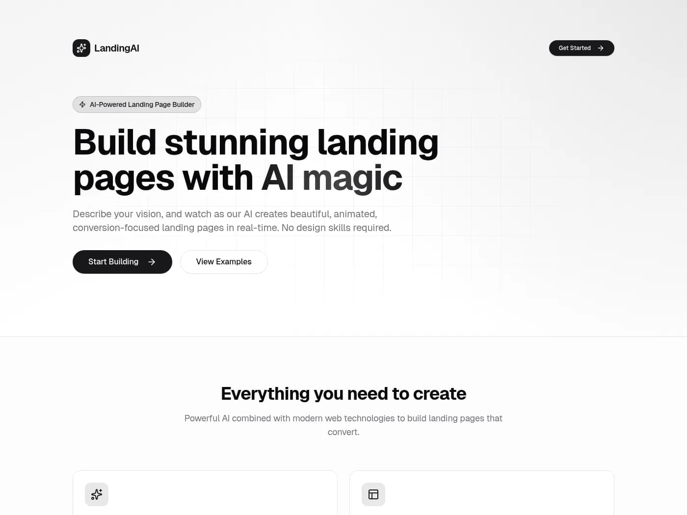 AI Landing Builder