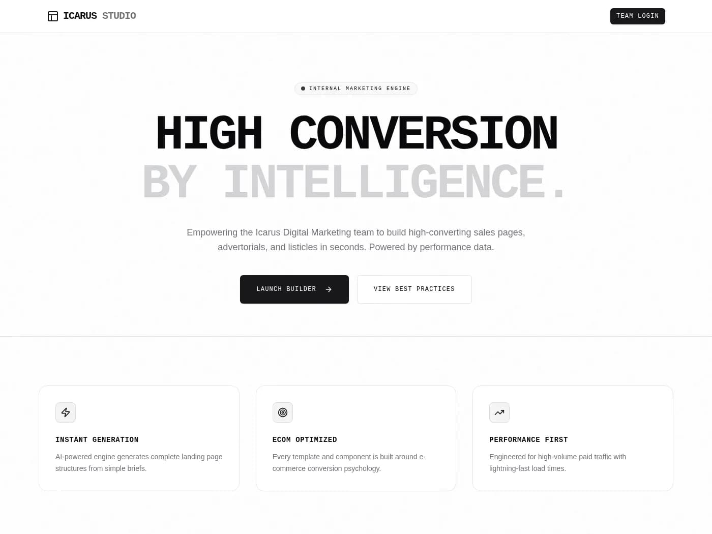 AI Landing Page Studio
