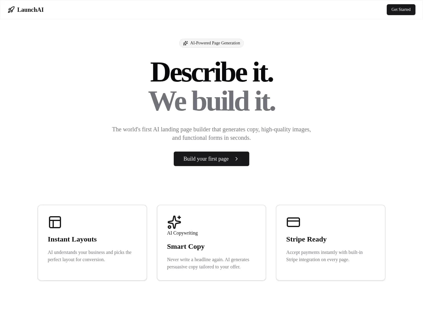 AI Landing Page Builder