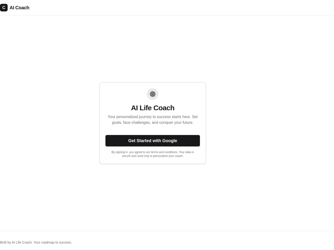 AI Life Coach App